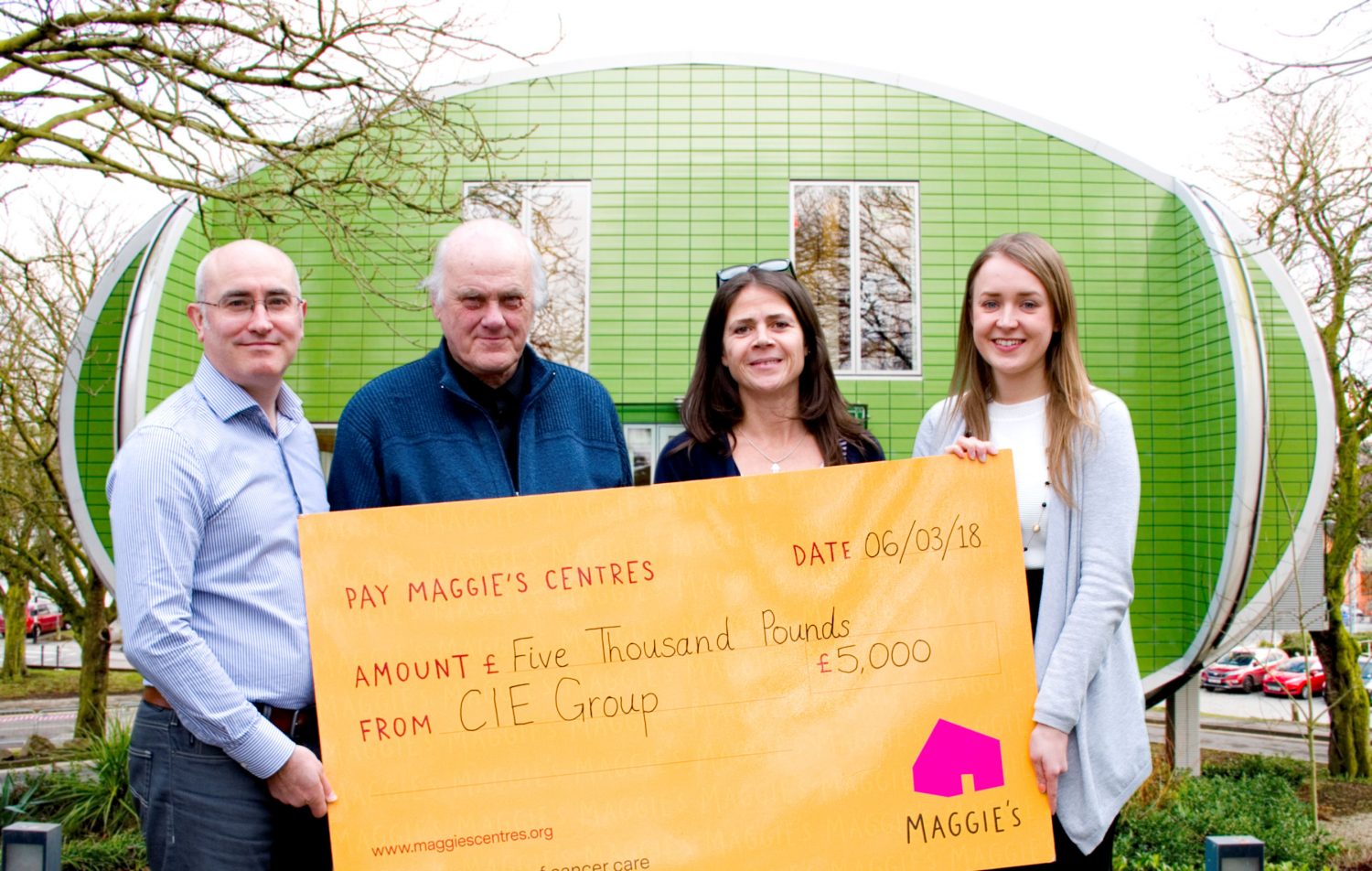 CIE supports Maggie’s cancer support centre with charity cycle