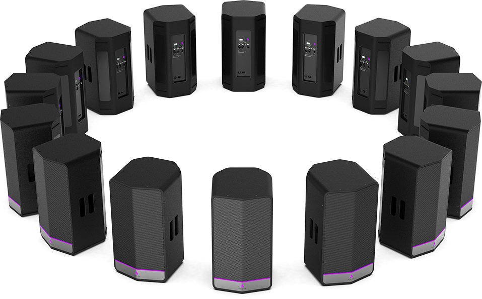 Audios' first DJ Speaker System with zero cables and '10 minute set up'