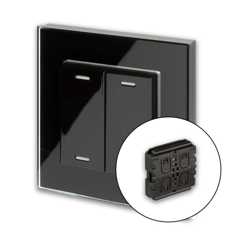 KNX-RF ZF Wireless Light Switch Available from Retrotouch