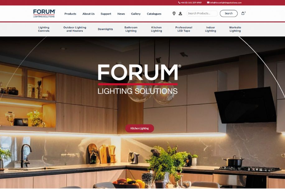 Forum Lighting Solutions Unveils Redesigned Website - Essential Install